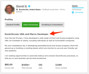 Upwork profile title examples: how to write a title that gets attention