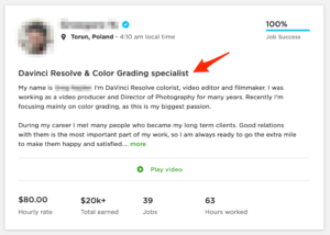 Upwork profile title examples: how to write a title that gets attention