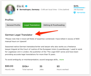 Upwork profile title examples: how to write a title that gets attention