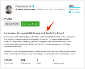 Upwork profile title examples: how to write a title that gets attention
